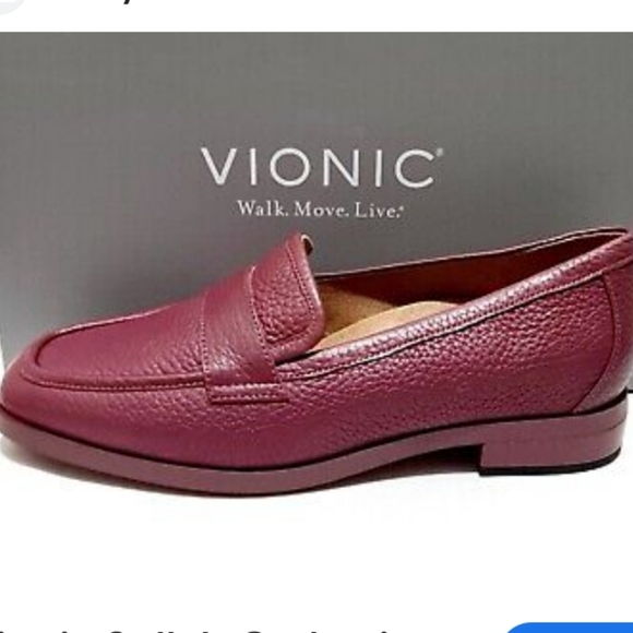 Vionic | Shoes | Vionic Sellah Orthotic Leather Loafer Size 85 | Poshmark